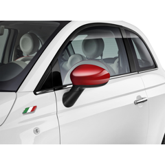 Spiegelkappen Rot glanzend fur Fiat 500 Original Zubehor MOPAR 71807485 MISTER AUTO